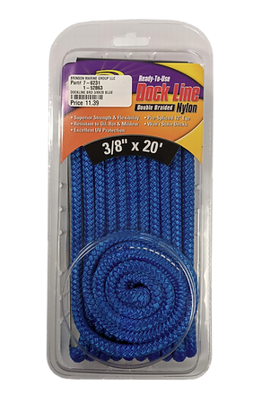 Double Braid Nylon Dock Line (Size and Color Options) | Sailorman