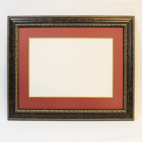 Gold Frame with Burgundy Matt & Fillet | Jalee Impressions