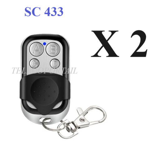 SC433 LOT DE 2 -SUPER COPIEUSE 433.92Mhz CODE FIXE | telecoportail