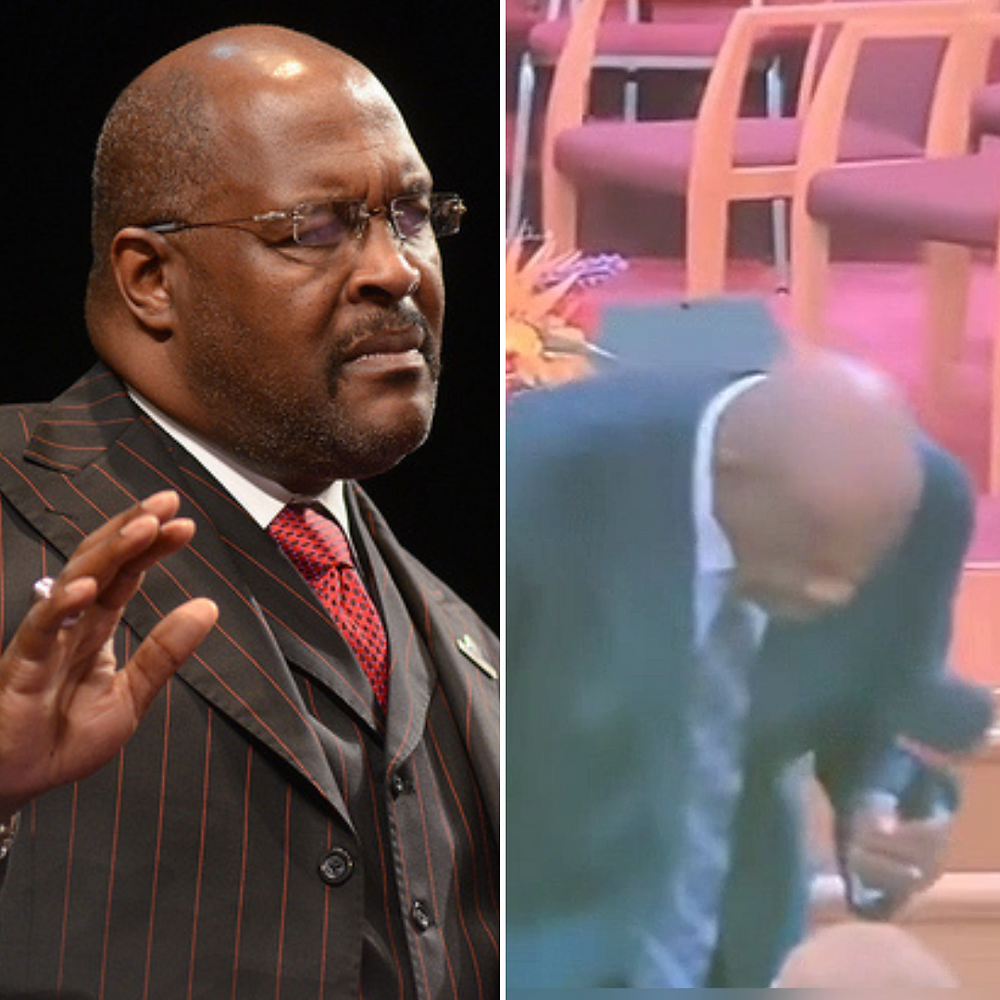 Pastor Marvin Winans COLLAPSES in church! Says he's 'fine' now!