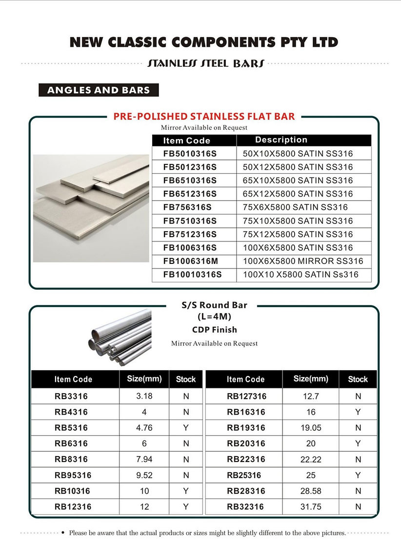 Stainless Steel Angle & Bar | Catalog