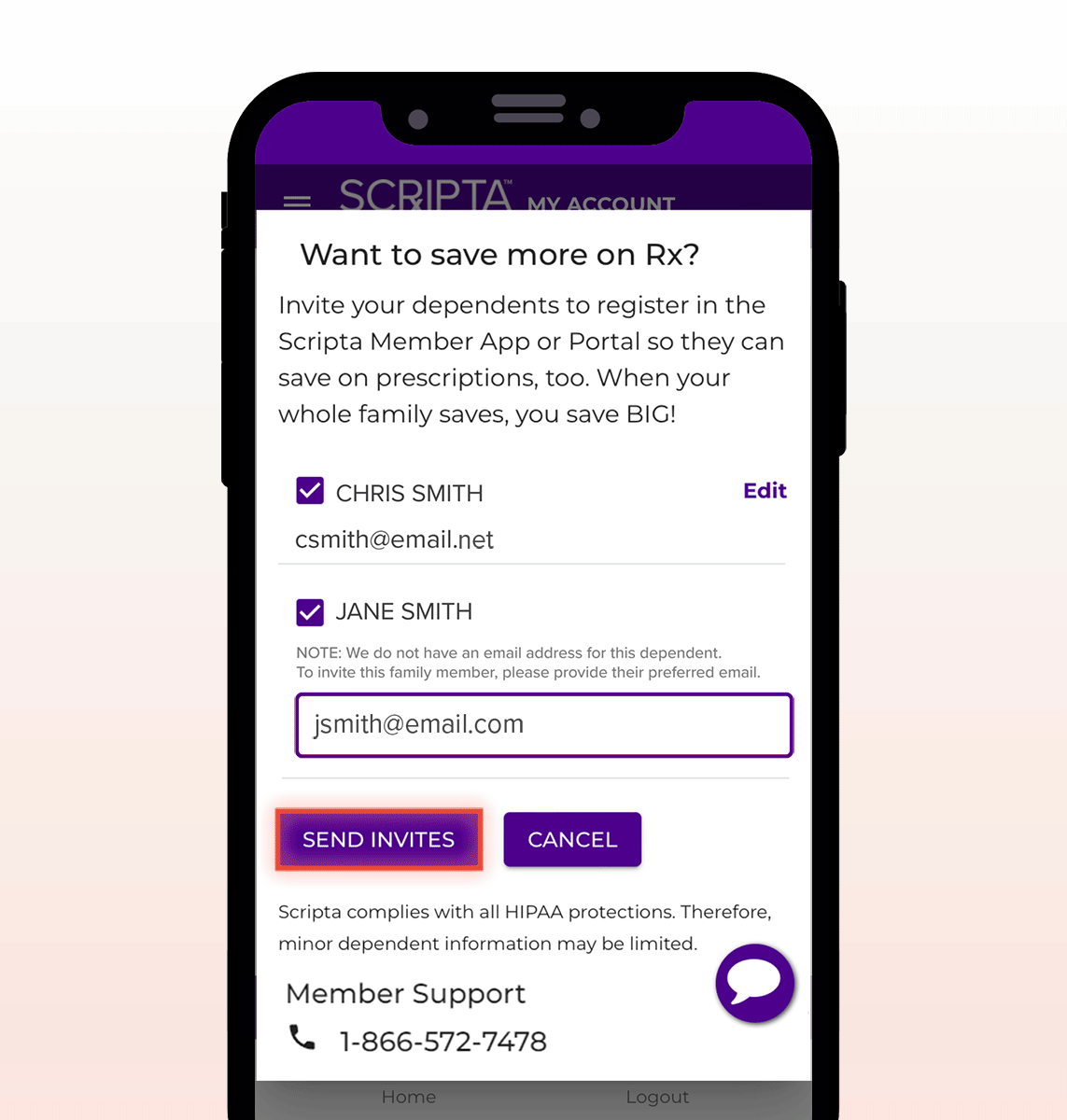New App Feature Invite Your Dependents Anytime 24 7