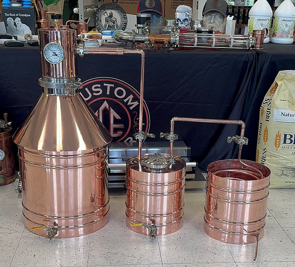 10 to 15 Gallon Stills | Ace Custom Copper