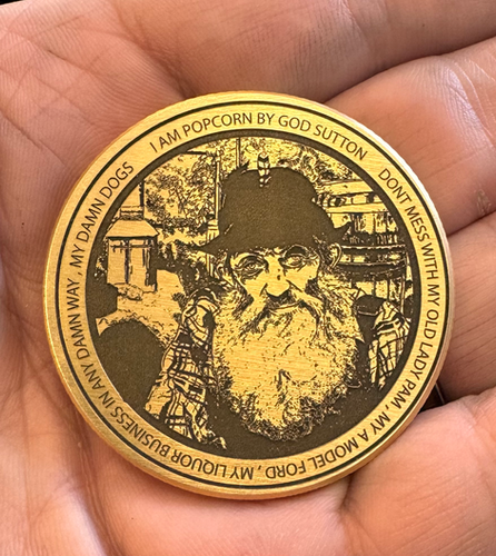 Popcorn Sutton Coin | Ace Custom Copper