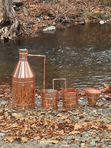 20 Gallon Moonshine Still w/ 3 Gallon Thumper/Worm | Ace Custom Copper
