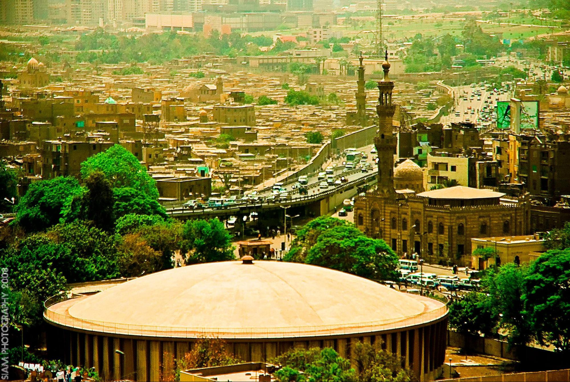 Cairo in a Yellow Filter