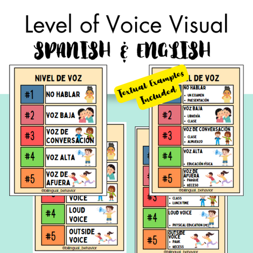 Level of Voice Visual SPANISH-ENGLISH | Bilingual Behavior