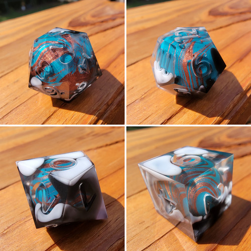 *Order* Water Marble Dice | GrimStylesArt