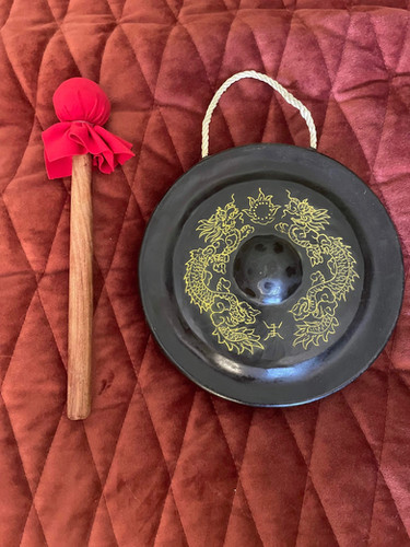 •4• 20x20cm Vietnamese gong with Mallet | War on Rugs