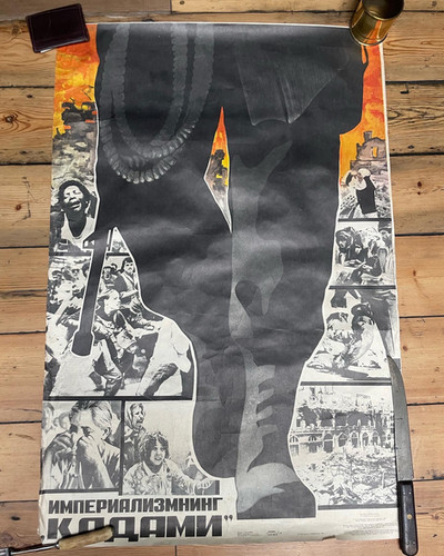 1987 Dated Soviet Union Propaganda Poster - Large Original in Great ...