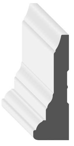 3 1/2" MDF Casing [MDF Step Backband Casing] | Ganiva Trim