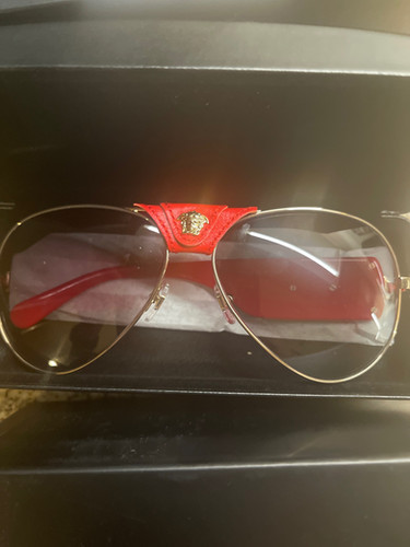 RED VERSACE GLASSES | Chozin Hwan