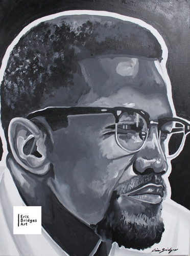 Malcom X | Eric Bridges Art