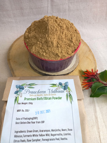 Premium Bath Powder (HSN Code 1404) - 250g | Praacheen Vidhaan