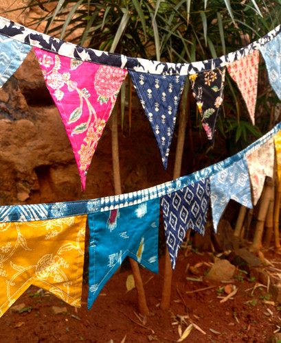 Upcycled Cloth Buntings | Praacheen Vidhaan