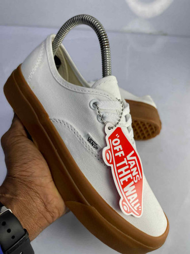 Vans Canvas Trainers Sneakers – White with Gummy Sole | Toppline Kenya