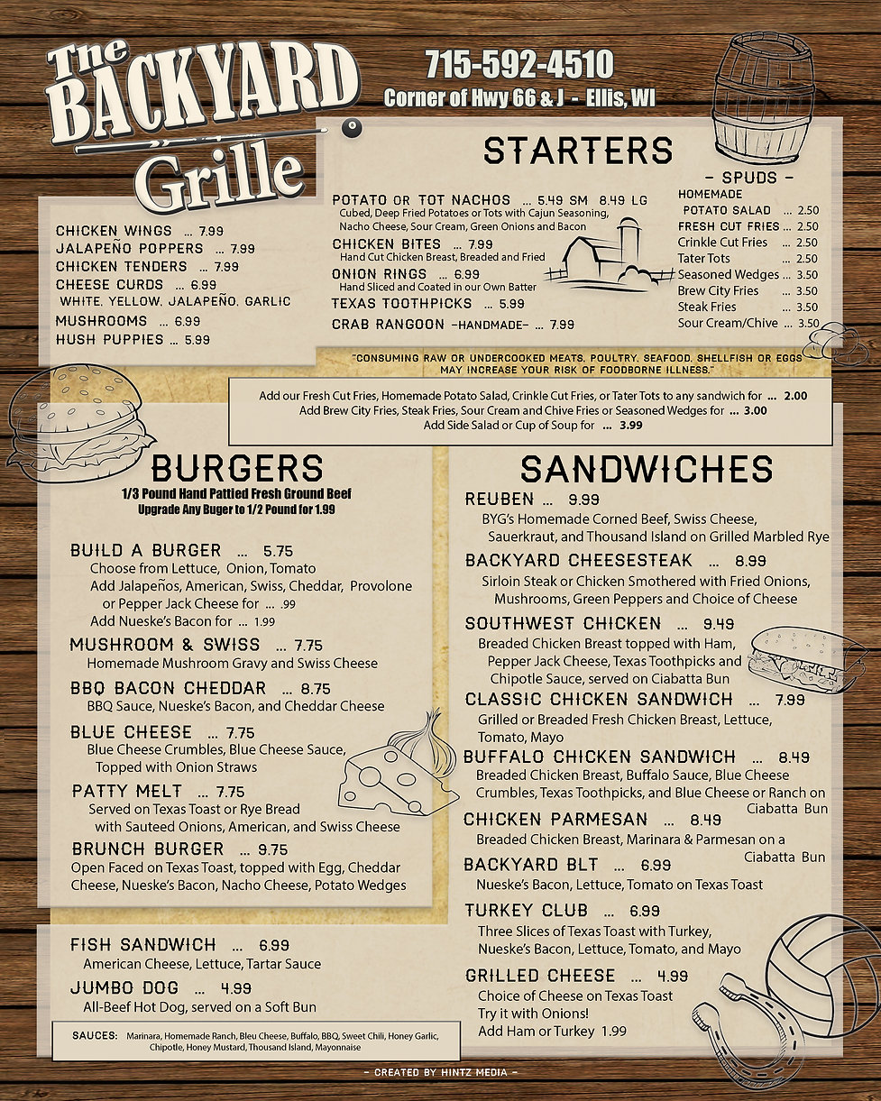 MENU | tbygrille