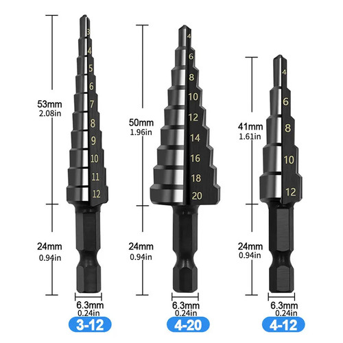 STEPPED REAMER 4-20mm (1 PKT) | smittieshobbies