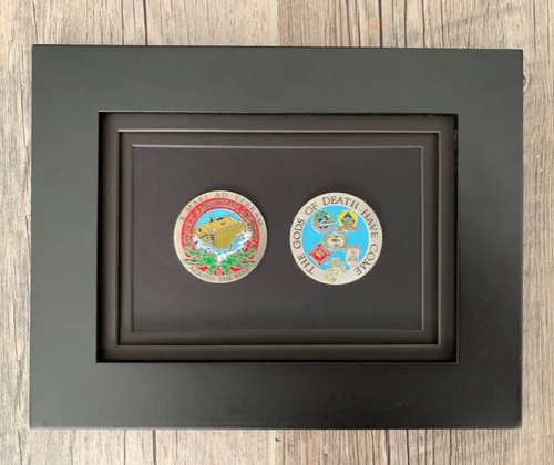 Original Coin Set Matted & Framed Coins (2 Coins Front and Back ...
