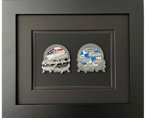 New AAM Coin x2 Front and Back Matted and Framed | AmTrac Association