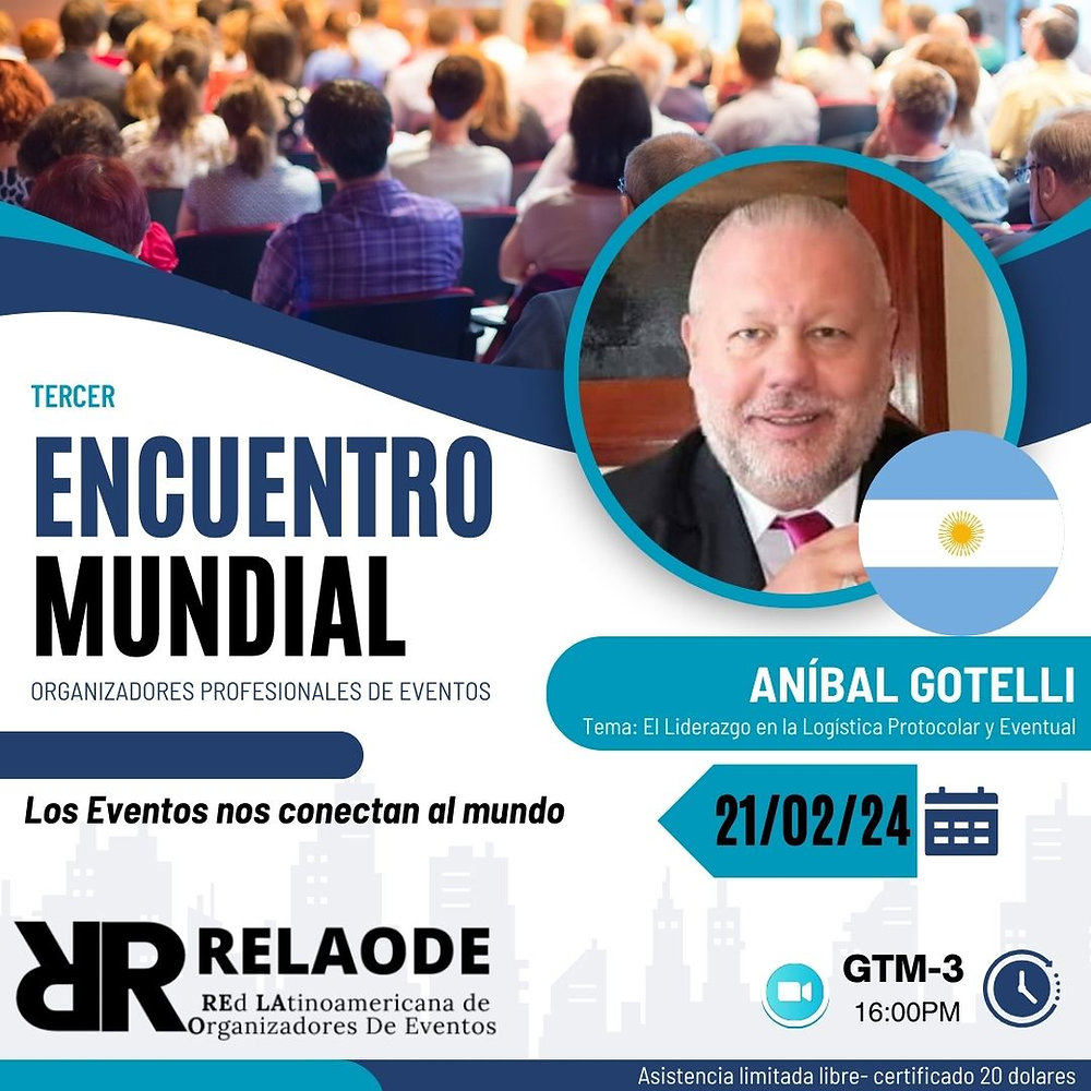 El Prof. Gotelli invitado al 3° Encuentro Mundial RELAODE.