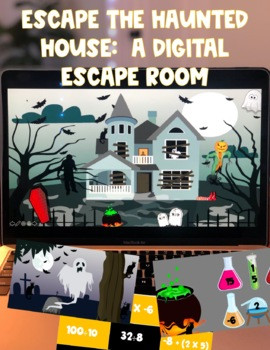 Escape the Haunted House: 100% Digital Escape Room (Includes Editable ...