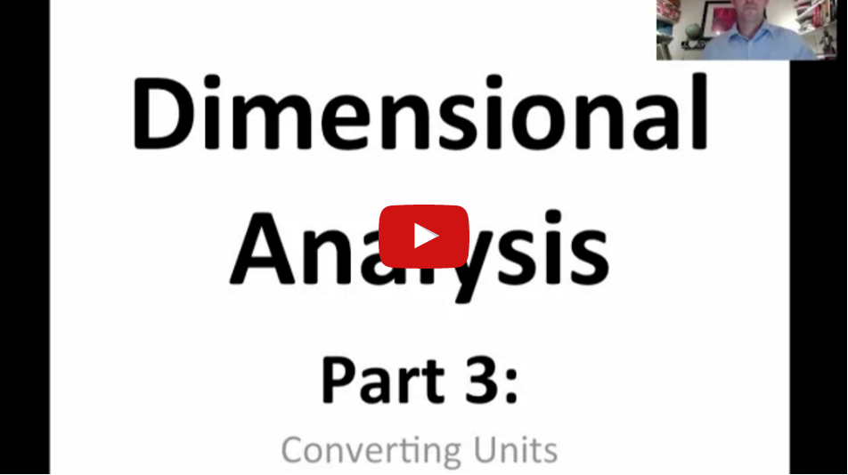 Dimensional Analysis 3: Examples and Practice for Converting Units