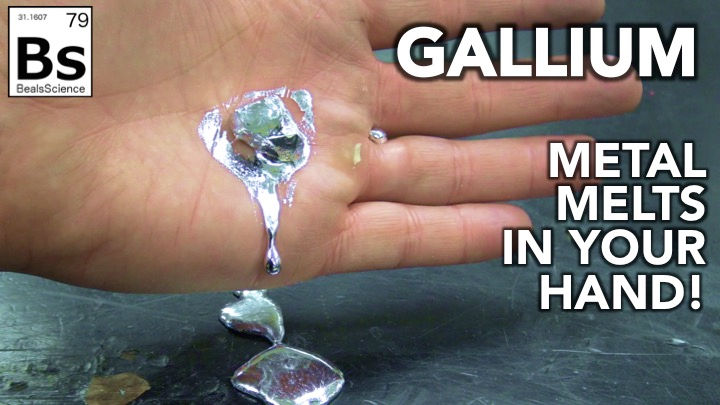 Gallium - Amazing Metal Melts in Your Hand!