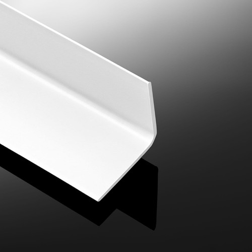 2.44m White Hygienic Wall Cladding External Angle
