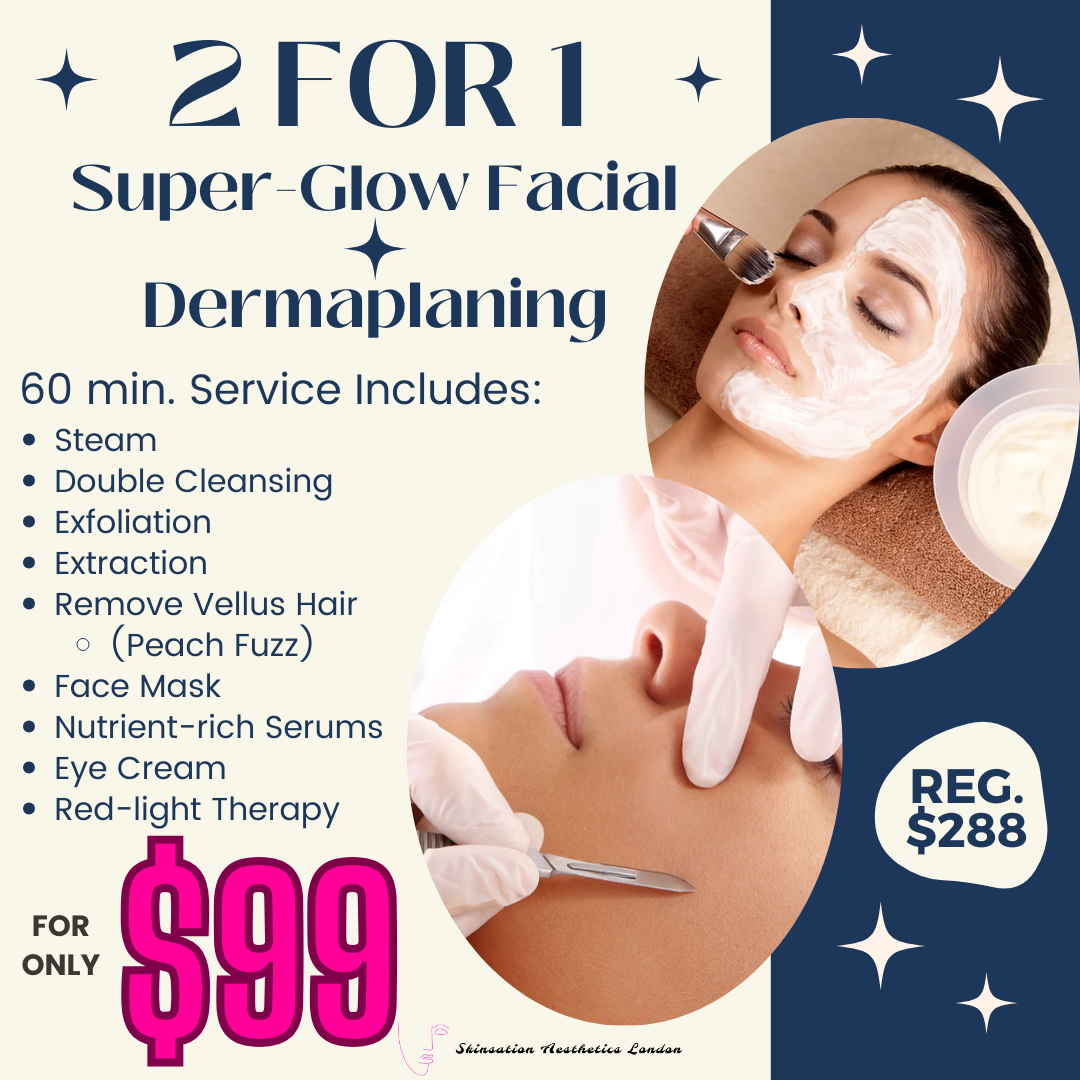 Super-Glow Facial + Dermaplaning Deal | Skinsation Aesthetics