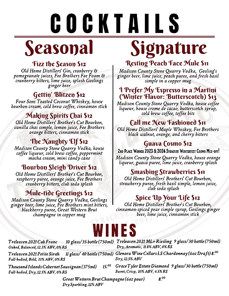 Brewery | Talking Cursive Brewing Company | Syracuse