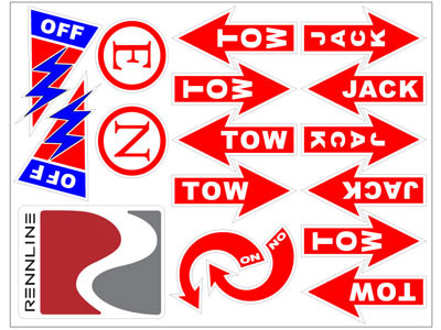 Safety Race Decal Set | Rebel Racing
