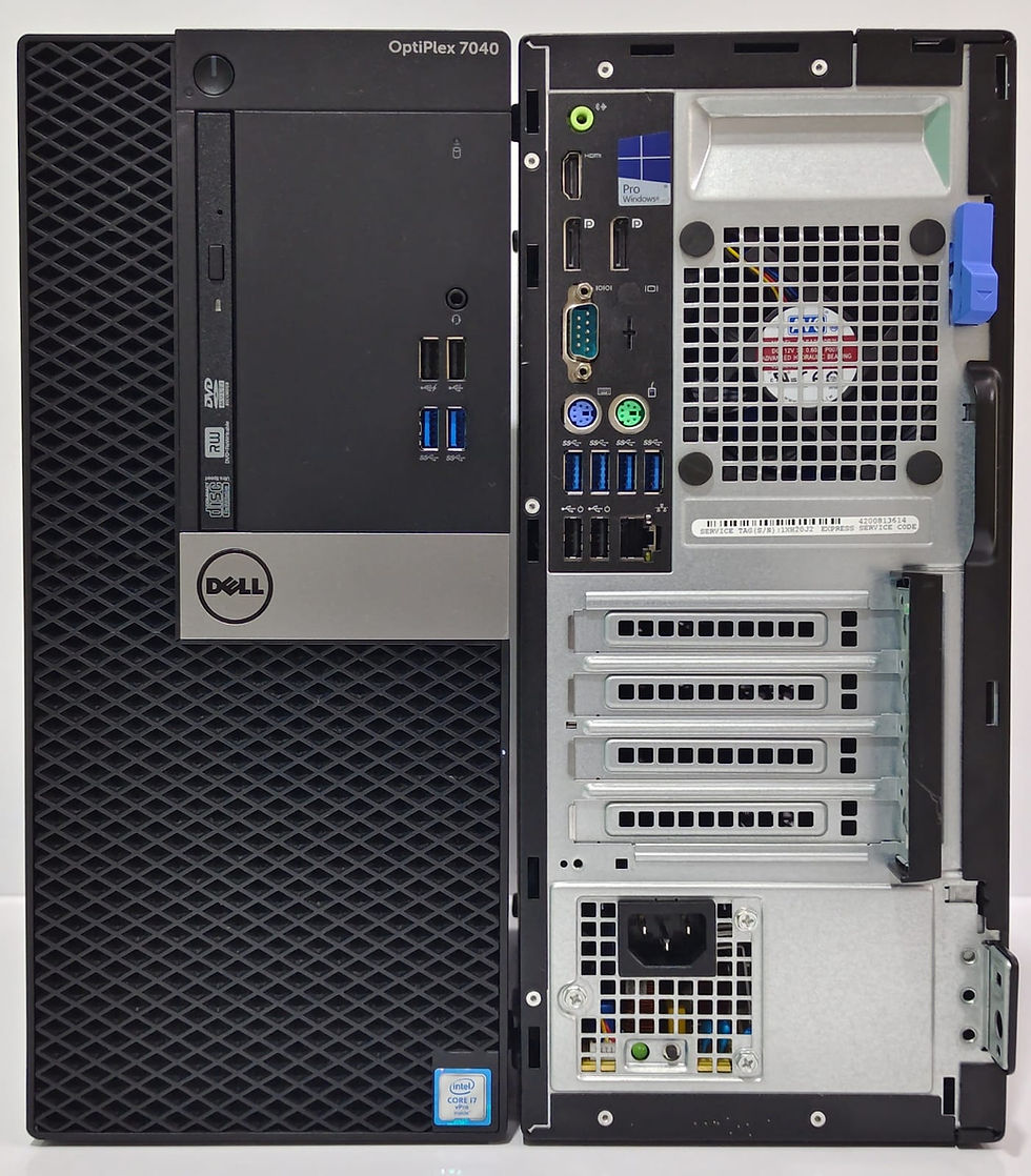Dell Optiplex 7040 MID-TOWER i5-6th Gen 8GB RAM 256GB SSD 1TB HDD ...