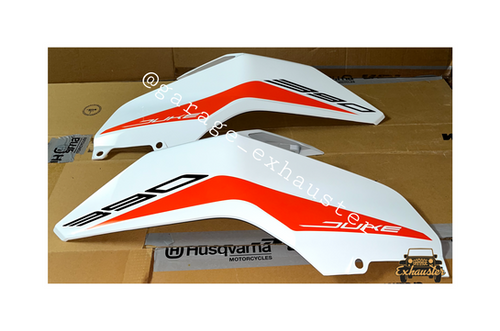 Ktm duke 390 bs6 white tank fairings | Garage_Exhauster