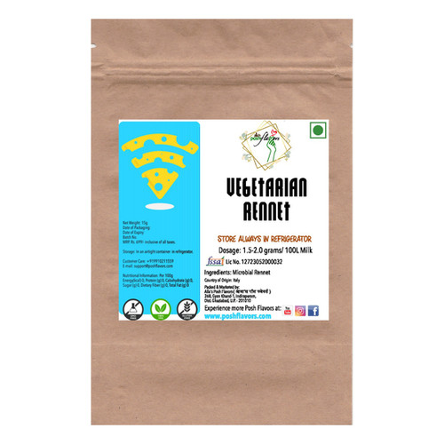 Vegetarian Microbial Rennet | Granulated | 15 Grams Packs | Alla's Posh ...