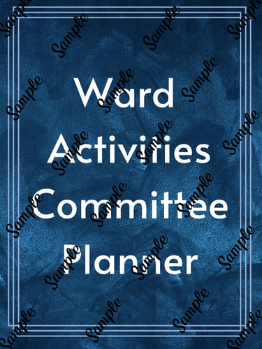 Ward Activities Committee Binder Kit | Heavenly Bee Prints