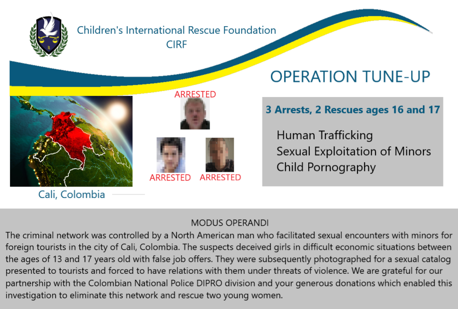 3 ARRESTS, 2 RESCUES, CALI COLOMBIA