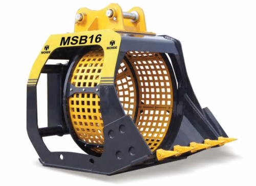 Rotary Screening Bucket | Groundwork Experts