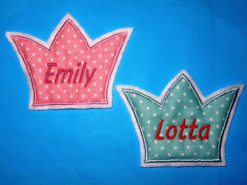 Applikation - Krone mit Name | shop