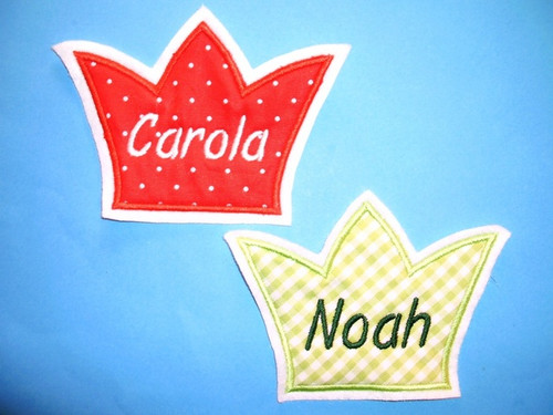 Applikation - Krone mit Name | shop