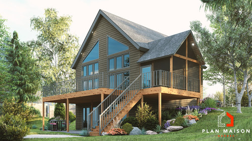 Plan chalet scandinave | Plan Maison Québec