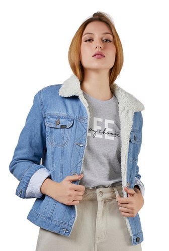 Jaqueta jeans peluciada kimani | LEE BRASIL