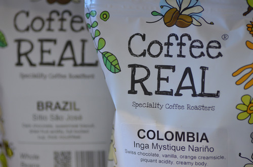 Coffee Real - Columbia Beans Caffeinated 250g (£/pack) | Noel's Farm Shop