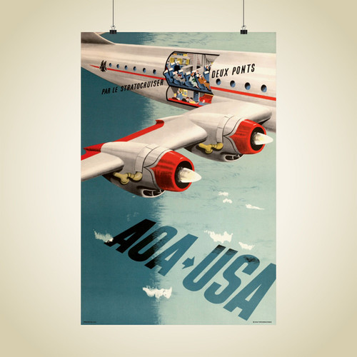 AOA 1959 Matte Aviation Poster | Throwbackmax.com