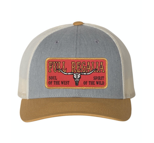 Steerhead - Gold/Grey - 511 style | Full Regalia Hat co