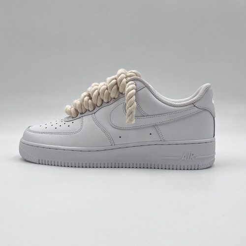 AF1 White - Cream Rope Laces | Offgrid Style