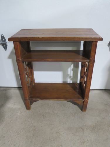 Antique Slant Top Oak Book Shelf | Stella's