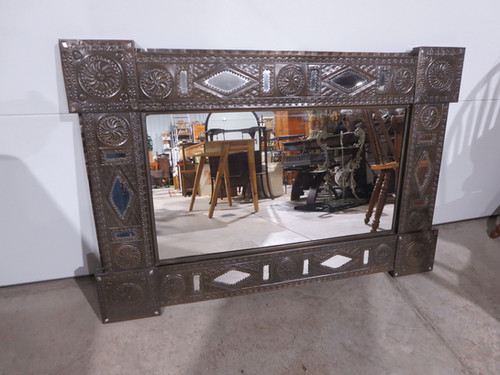 Aged Tin Mexican Mirror | Stella's