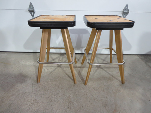 MCM Pair Gasser Chair Co. Bar Stools | Stella's