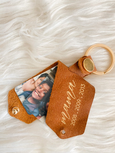 Leather Photo Keyring | Gifts By You